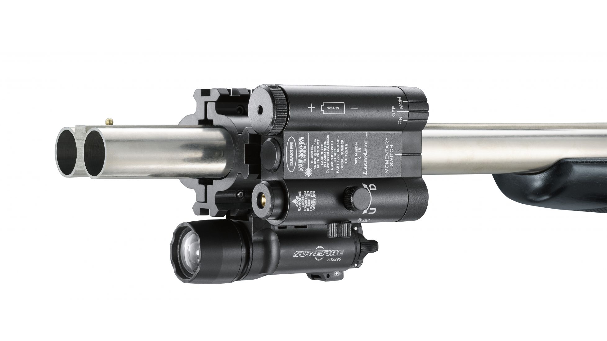 LaserLyte Double Barrel Shotgun Quad Rail ADP-ZK ADPZX